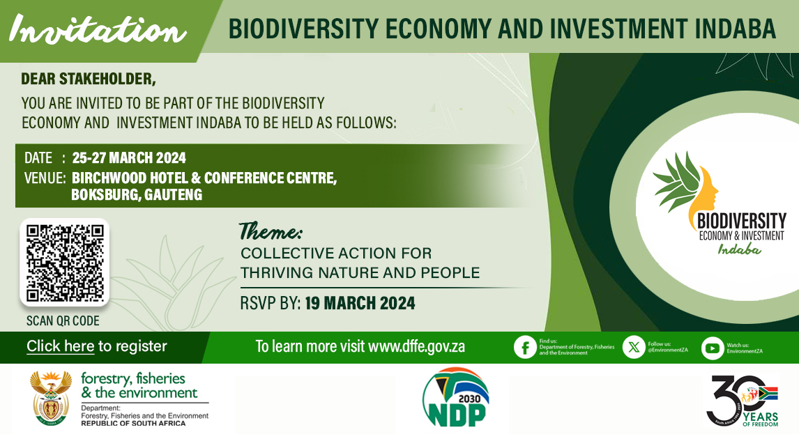 Formal Invitation to the Biodiversity Economy and Investment Indaba ...
